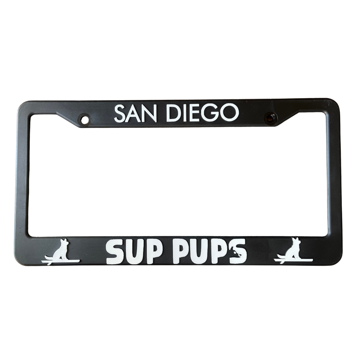 SUP Pups San Diego License Plate Cover